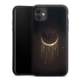 DeinDesign iPhone 11 Handy Premium Silikon H&uuml;lle Handyh&uuml;lle schwarz Case Full Moon Light Moon Silikon Premium Case