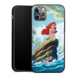 DeinDesign iPhone 12 Pro Handy Premium Silikon H&uuml;lle Handyh&uuml;lle schwarz Case Official Licensed Product Arielle Die Meerjungfrau Mermaid Silikon Premium Case