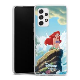 DeinDesign Galaxy A53 5G Handy Silikon H&uuml;lle Case transparent Handyh&uuml;lle Official Licensed Product Mermaid Arielle Die Meerjungfrau Silikon Case