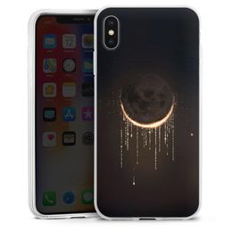 DeinDesign iPhone Xs Max Handy Silikon H&uuml;lle Case transparent Handyh&uuml;lle Full Moon Moon Light Silikon Case