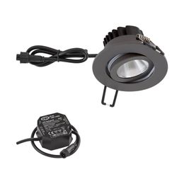 EVN Lichttechnik P-LED Deckeneinbauleuchte 3000K IP65 230V anth PC650N61602)