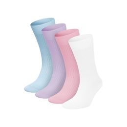 DillySocks Socken Damen Gr&ouml;&szlig;e 41/46 hellblau / helllila / hellpink / wei&szlig;