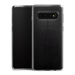 DeinDesign Galaxy S10 Handy Slim Case Silikon Handyh&uuml;lle transparent H&uuml;lle extra d&uuml;nn Konoha Sasuke Naruto Shippuden Silikon Slim Case