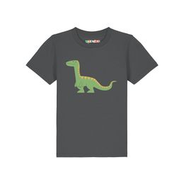 Watabout.kids T-Shirt 'Baby Dinosaurier' Jungen Gr&ouml;&szlig;e 104 gelb / anthrazit / gr&uuml;n