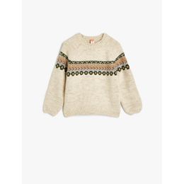 KOTON Pullover Jungen Gr&ouml;&szlig;e 104/110 beige / mokka / grau / dunkelgr&uuml;n
