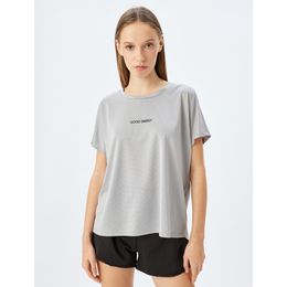 KOTON T-Shirt Damen Gr&ouml;&szlig;e M grau