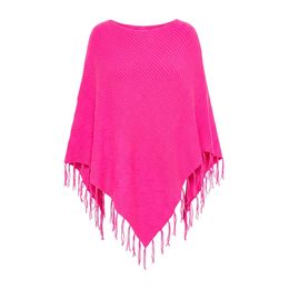 MIAMODA Cape Damen Gr&ouml;&szlig;e XXXL/5XL neonlila