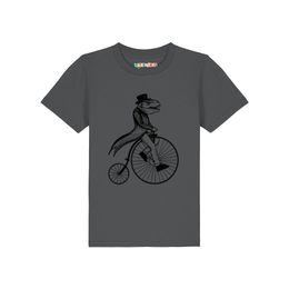 Watabout.kids T-Shirt 'T-Rex auf Fahrrad' Jungen Gr&ouml;&szlig;e 116 anthrazit / schwarz