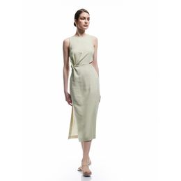 KOTON Kleid Damen Gr&ouml;&szlig;e 44 pastellgr&uuml;n Winterkleid