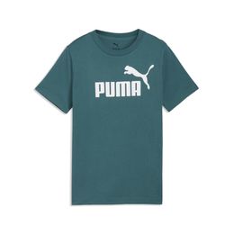 T-Shirt Puma "ESS NO. 1 LOGO TEE B", Jungen, Gr. 128, emerald ice, Jersey, Obermaterial: 100% Baumwolle, bedruckt, regular fit normal, Rundhals, Shirts T-Shirt, Regular Fit, Kurzarm, f&uuml;r Jugendliche, Rundhalsausschnitt, Topseller