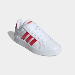 Sneaker adidas Sportswear "GRAND COURT 3.0 KINDER UND TEENS", M&auml;dchen, Gr. 39, cloud wei&szlig;, pure ruby, pure ruby, Synthetik, Textil, Schuhe Sneaker, f&uuml;r Kinder & Jugendliche