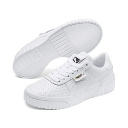 Sneaker Puma "CALI WN'S", Damen, Gr. 37,5, Puma wei&szlig;, Puma wei&szlig;, Leder, unifarben, Schuhe Sneaker, aus Leder, atmungsaktiv, mit SOFTFOAM+ D&auml;mpfung