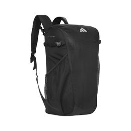Sportrucksack adidas Performance "BackPack BOXING black/white" Gr. S, schwarz, silber, Rucks&auml;cke, Damen, B/H/T: 28cm x 45cm x 17cm, S, Polyester, Sportrucksack, B:28cm H:45cm T:17cm