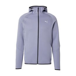 Puma Athletic Zip-Up Hoodie 'Evostripe' male Blue size XXL