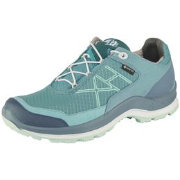 Wanderschuh HAIX "HAIX Black Eagle Adventure 3.0 GTX Ws low", Damen, Gr. 40, Normalschaft, petrol, Microfaser, Textil, unifarben, Schuhe Wanderschuh, Individuell anpassbar & wasserdicht &ndash; Komfort bei jedem Einsatz