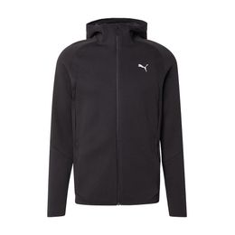 Puma Athletic Zip-Up Hoodie 'Evostripe' male Black size XXL