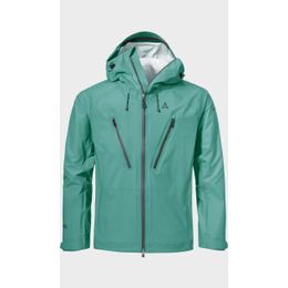 Sch&ouml;ffel Outdoorjacke SCH&Ouml;FFEL "Jacket Style Blaueis MNS", Herren, Gr. 52, 6405, gr&uuml;n, Oberstoff: Aussenseite: 100% Nylon, Innenseite: 100% Polyester; (Membran: Polyurethan), regular fit, hoch geschlossener Ausschnitt, Jacken Outdoorjacke