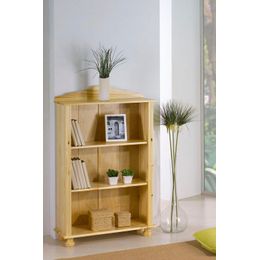 M&ouml;bilia B&uuml;cherregal M&Ouml;BILIA, beige (natur), B:77cm H:116cm T:30cm, Massivholz, Regale, B&uuml;cherregal, gefertigt aus massivem Kiefernholz