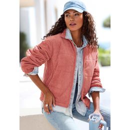 Cordjacke Buffalo, Damen, Gr. 42, ros&eacute;, Cord, Obermaterial: 100% Polyester. Futter: 100% Polyester. Futter 2: 100% Polyester, unifarben, figurumspielend h&uuml;ftlang, mit innenliegendem Gummizug, Jacken Cordjacke, Topseller