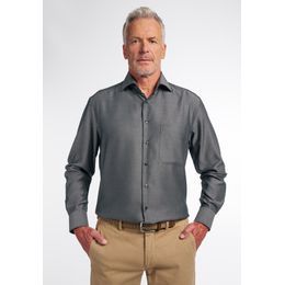 Langarmhemd Eterna "COMFORT FIT", Herren, Gr. 52, Normalgr&ouml;&szlig;en, grau, 100% Baumwolle, normal, Manschette, Hemden Langarmhemd, NON IRON (b&uuml;gelfrei)