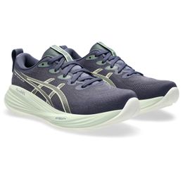 Laufschuh asics "GEL-CUMULUS 27", Damen, Gr. 38, indigo fog, cream, Textil, Schuhe Laufschuh