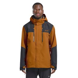 Funktionsjacke Jack Wolfskin "JASPER 2L JKT M", Herren, Gr. XL (54/56), autumn leave, Obermaterial: 100% Polyester. Futter: 100% Polyester, Jacken Funktionsjacke, Wasserdicht, atmungsaktiv, &Uuml;bergangsjacke