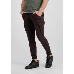 Cargohose Alpha Industries "Combat Pant", Herren, Gr. 31, Normalgr&ouml;&szlig;en, braun (hunter braun), Obermaterial: 98% Baumwolle, 2% Elastan; Futter: 100% Baumwolle, Hosen Cargohose