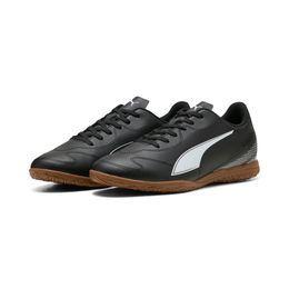 Fu&szlig;ballschuh Puma "VITORIA II IT", Herren, Gr. 42, schwarz-wei&szlig; (Puma schwarz, Puma wei&szlig;), Synthetik, Schuhe Fu&szlig;ballschuh, f&uuml;r Halle und Stra&szlig;e, mit Gummilaufsohle