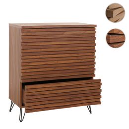 Mendler Kommode HWC-M49, Sideboard Schrank Highboard, 3D-Design 3 Schubladen MDF Metall 94x80x45cm ~ Variant 105450+105451