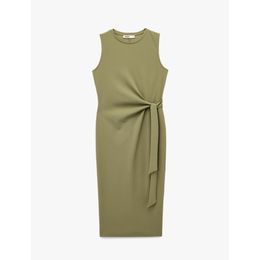 KOTON Kleid Damen Gr&ouml;&szlig;e 42 khaki Winterkleid