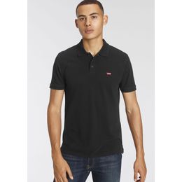Levi's Poloshirt LEVI'S "LE NEW LEVIS HM POLO", Herren, Gr. M, schwarz, Piqu&eacute;, Obermaterial: 100% Baumwolle, unifarben, normal normal, ohne Ausschnitt, B&uuml;ndchen, Shirts Poloshirt, mit kleinem Batwing-Logo, Topseller