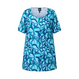 Ulla Popken Shirt Damen Gr&ouml;&szlig;e 9XL/10XL marine / hellblau