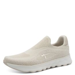 Slip-On Sneaker Tamaris, Damen, Gr. 40, beige (creme), Synthetik, Textil, unifarben, Schuhe Slip-On Sneaker, Slipper, Halbschuh, Freizeitschuh mit Ortholite-Ausstattung