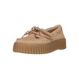 Clarks Schn&uuml;rschuhe 'Torhill Boat' Damen Gr&ouml;&szlig;e 39 beige
