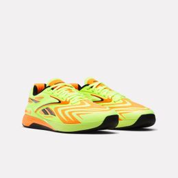 Trainingsschuh Reebok "NANO X5 EDGE", Herren, Gr. 44,5, digital lime, schwarz, Synthetik, Textil, Schuhe Trainingsschuh