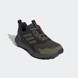 Trailrunningschuh adidas terrex "TRACEFINDER", Herren, Gr. 46, olive strata, olive strata, semi impact orange, Textil, Schuhe Trailrunningschuh, Trail-Runningschuhe