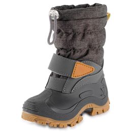 Snowboots Lurchi "Finn", M&auml;dchen, Gr. 30, braun (grau, gemustert), Synthetik, Textil, Schuhe Snowboots, Winterboots mit Schurwolle, Gr&ouml;&szlig;enschablone zum Download