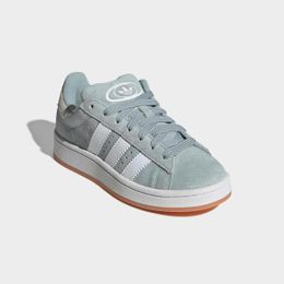 Sneaker adidas originals "CAMPUS 00S", M&auml;dchen, Gr. 37, blau (wonder sage, ftwr wei&szlig;, gum 2), Leder, Synthetik, Schuhe Sneaker, f&uuml;r Kinder und Jugendliche, mit Gummilaufsohle, mit Schn&uuml;rung