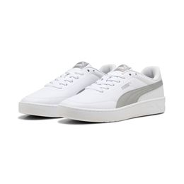 Sneaker Puma "COURT CLASSIC CLEAN", Herren, Gr. 46, Puma wei&szlig;, gray echo, Synthetik, Schuhe Sneaker, mit SoftFoam+ Innensohle, Obermaterial aus Synthetik