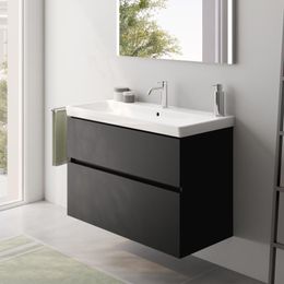 Villeroy & Boch Villeroy & Boch Avento Waschtisch, evineo ineo5 evo Unterschrank B: 98 cm, 2 Ausz&uuml;ge, mit Griffmulde,, 4156A5R1+BE0725BM,