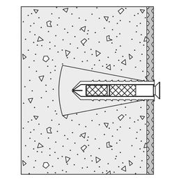 HEWI Befestigungsmaterial f&uuml;r Wandst&uuml;tz- und St&uuml;tzklappgriffe f&uuml;r Porenbeton, BM11.4,