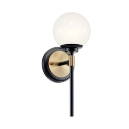 Elstead Lighting Benno Wandleuchte, G9, KL-BENNO1-BK-CPZ,