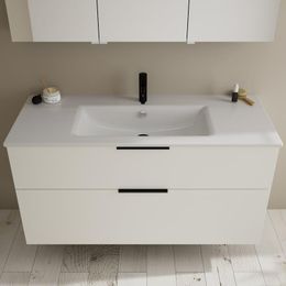 Burgbad Eqio Schrank mit Slim Keramik-Waschtisch, 2 Ausz&uuml;ge, SHBT122F6582C0001G0200,