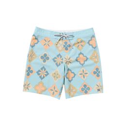 Boardshorts Billabong "Sundays Pro 18.5", Herren, Gr. 32(M), blau (dusty blau), Obermaterial:90% Microfaser, 10% Elasthan;, Hosen Boardshorts