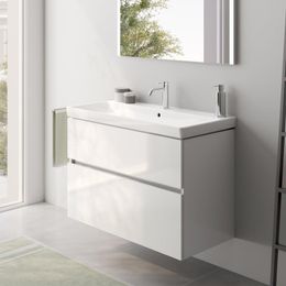 Villeroy & Boch Villeroy & Boch Avento Waschtisch, evineo ineo5 evo Unterschrank B: 98 cm, 2 Ausz&uuml;ge, mit Griffmulde,, 4156A5R1+BE0725WH,
