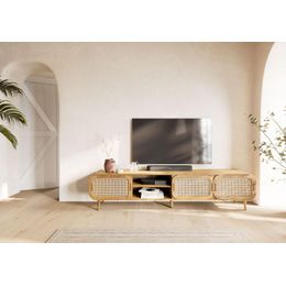 TV-Board Mango 220x40x50 natur lackiert VALENCIA #124