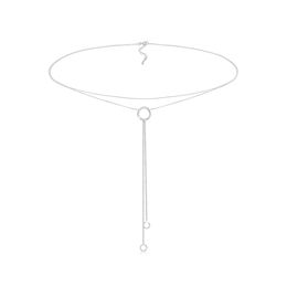 Choker Elli "Halskette Halskette Choker Kreis 925 Sterling Silber" Gr. 38, silber, Halsketten, Damen, ohne Stein, Silber 925 (Sterlingsilber), Choker