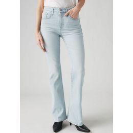 Levi's Schlagjeans LEVI'S "726 HR FLARE", Damen, Gr. 27, L&auml;nge 32, flip through, Web, Obermaterial: 85% Baumwolle, 7% Lyocell, 6% Elastomultiester, 2% Elasthan, bootcut fit lang, Jeans Schlagjeans