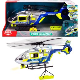 Spielzeug-Hubschrauber DICKIE TOYS "Police Helicopter", silber (silber, blau), Spielzeugfahrzeuge, KinderT:36cm, Kunststoff, Spielzeug-Hubschrauber, mit Funktionen, T:36cm