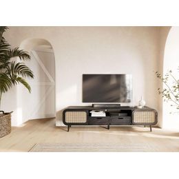 TV-Board Mango 200x40x50 dunkelgrau lackiert VALENCIA #223